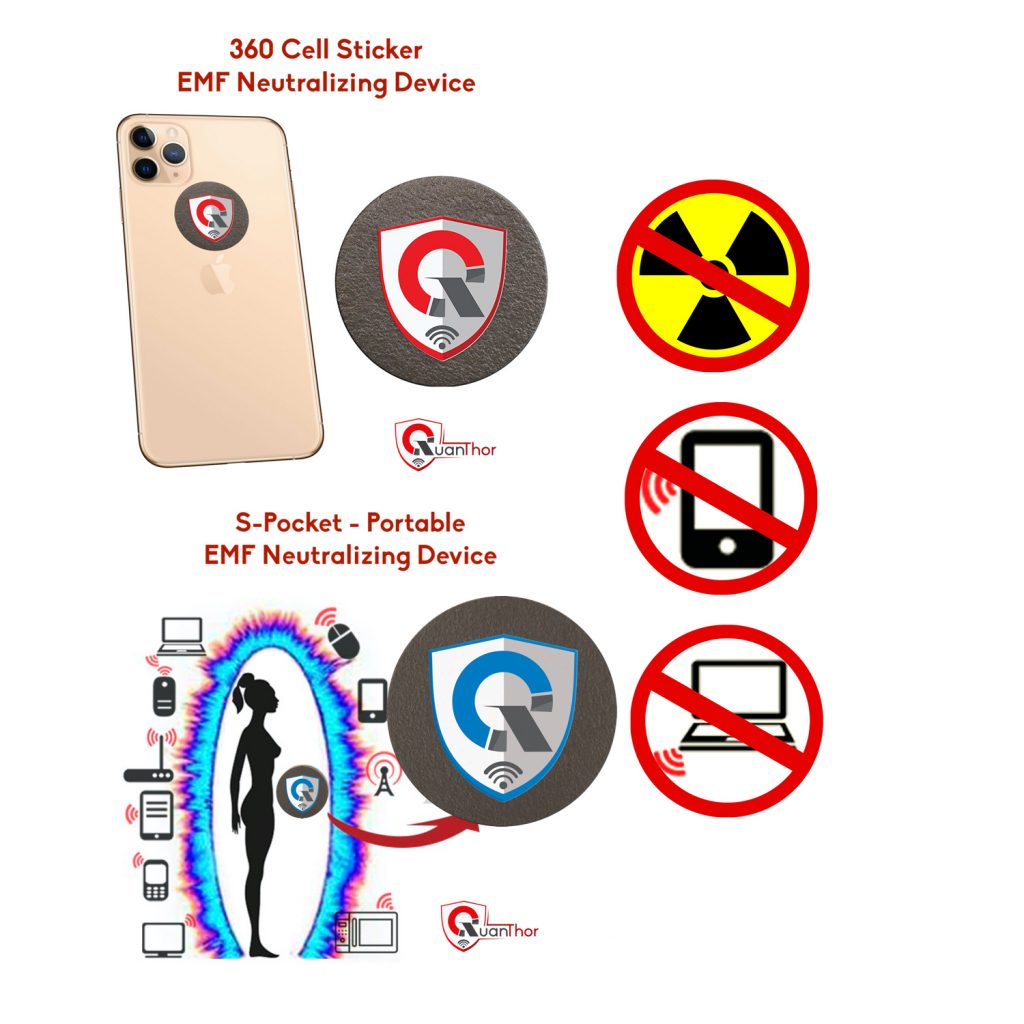 EMF shield protection CELL PHONE blocker + Personal EMF protector